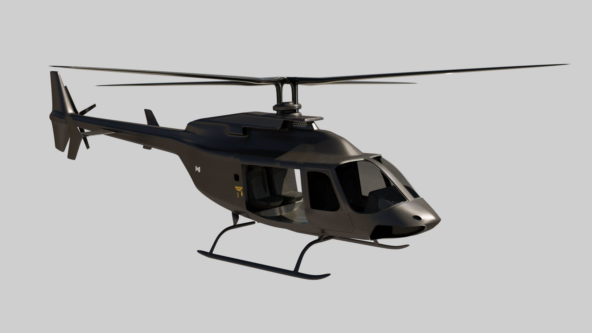 Bell 407 helicopter model - TurboSquid 1542957
