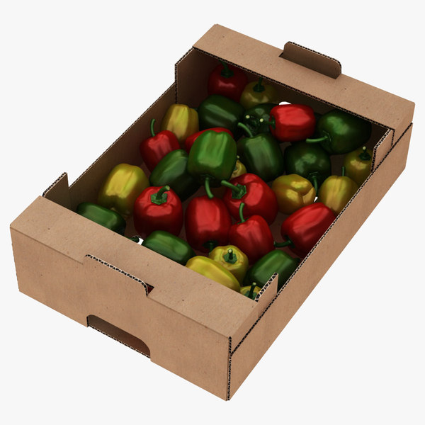Fruit cardboard box withs model - TurboSquid 1540933