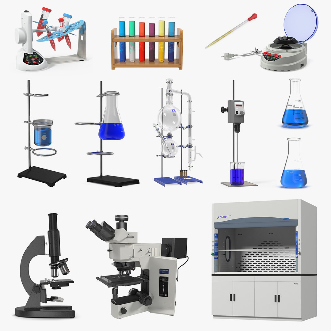 3D lab equipment 5 model - TurboSquid 1543256