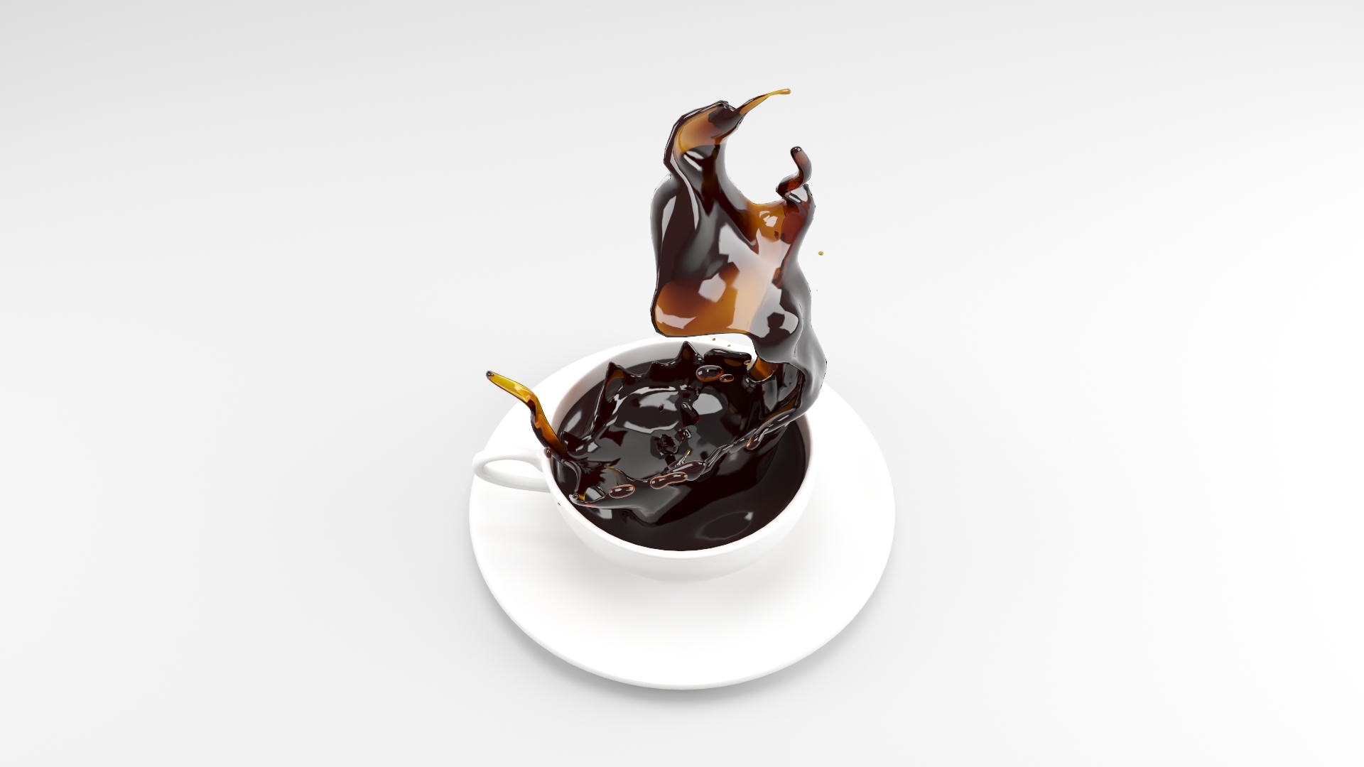 3D model coffee splash - TurboSquid 1543209