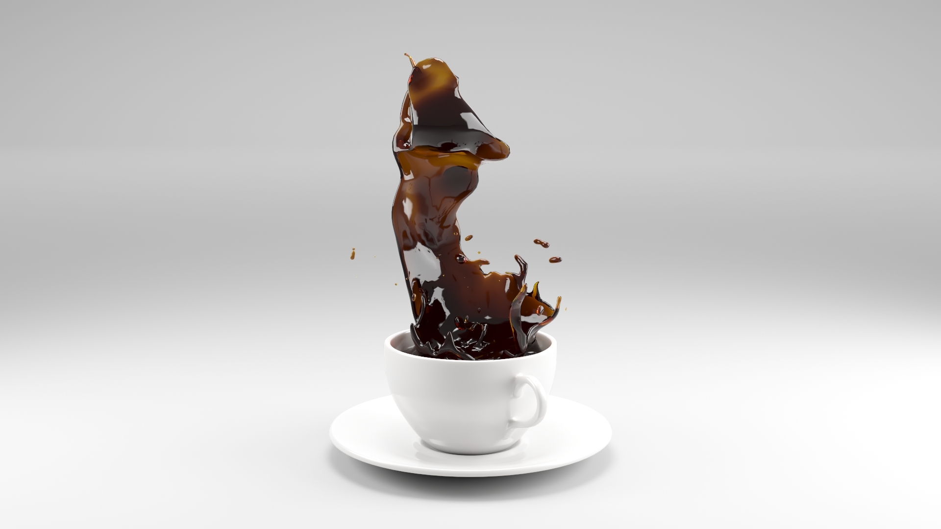 3D model coffee splash - TurboSquid 1543209
