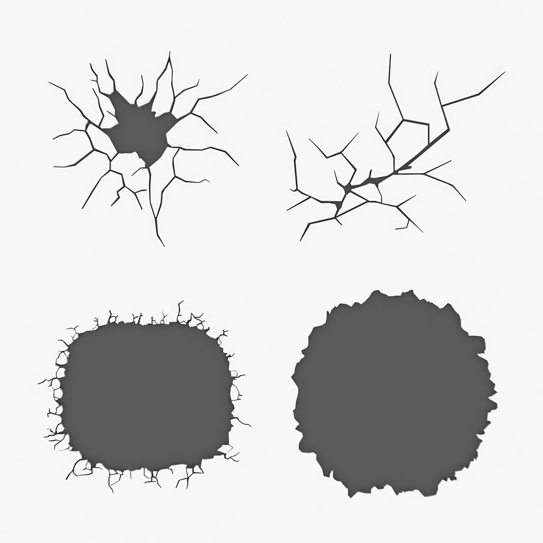 3D crack model - TurboSquid 1543213