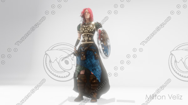 Character boudica 3D model - TurboSquid 1543265