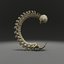 3D letter c bones skeleton model - TurboSquid 1543301