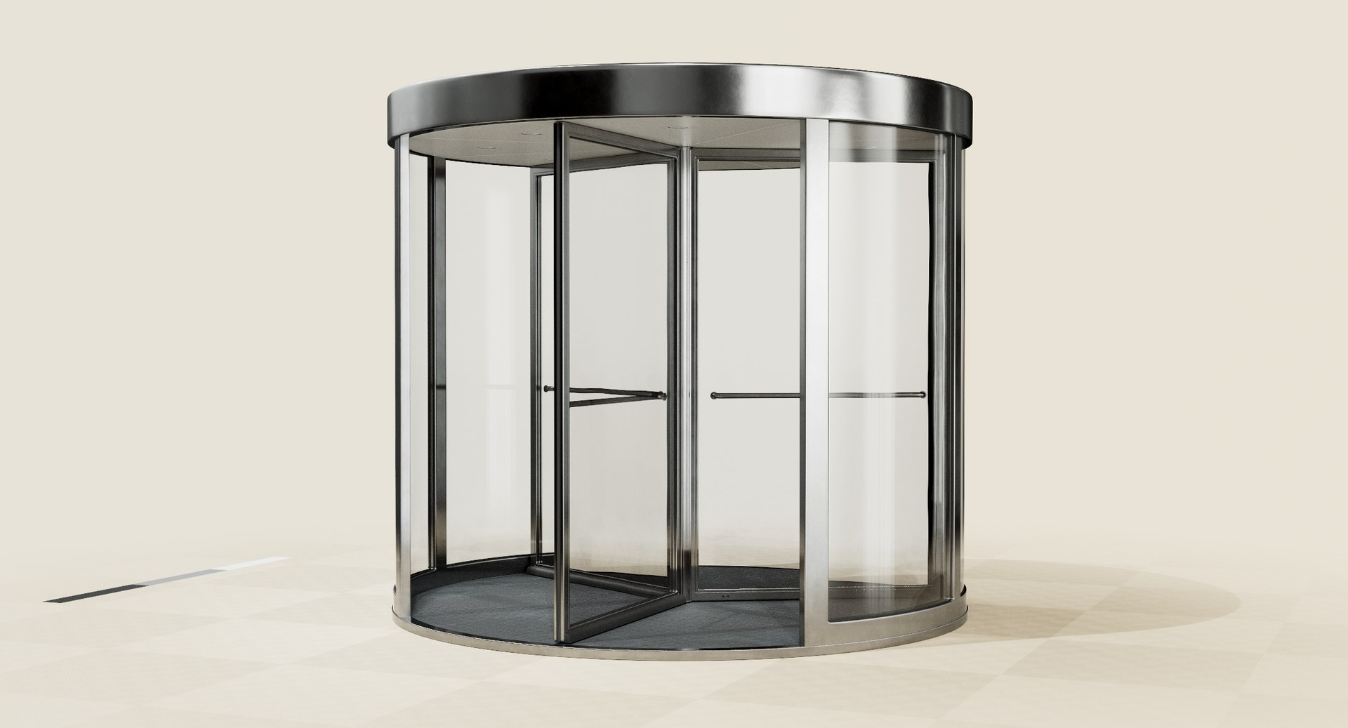 Revolving door 3D model - TurboSquid 1543651