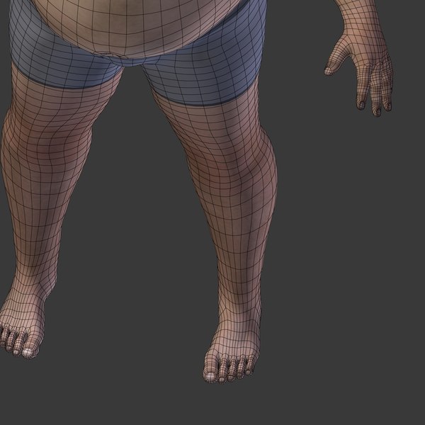 Fat man 3D model - TurboSquid 1543187