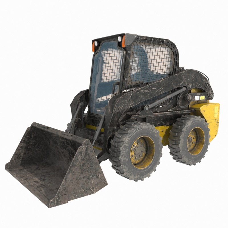 3D skid steer loader - TurboSquid 1543399