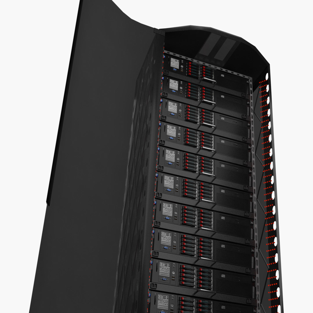 Server rack tower 3D model - TurboSquid 1543450