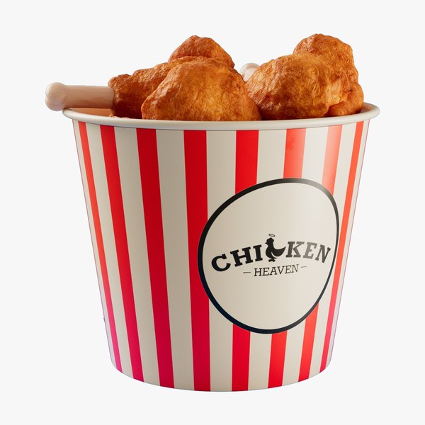 Cartoon chicken bucket model - TurboSquid 1543543