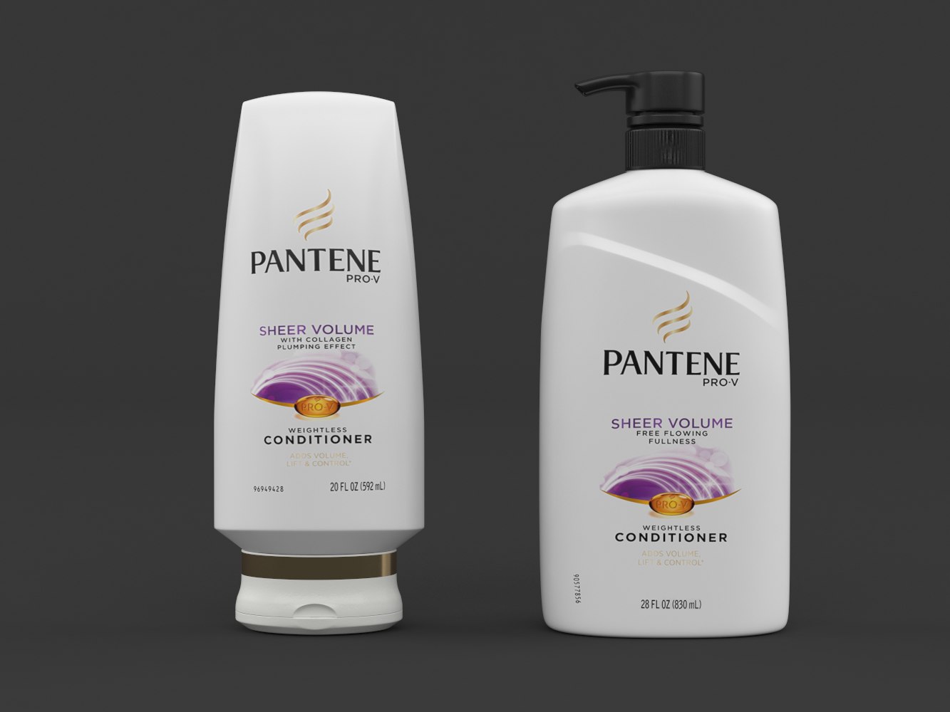 modelo 3d Acondicionador de volumen transparente Pantene Pro-V ...