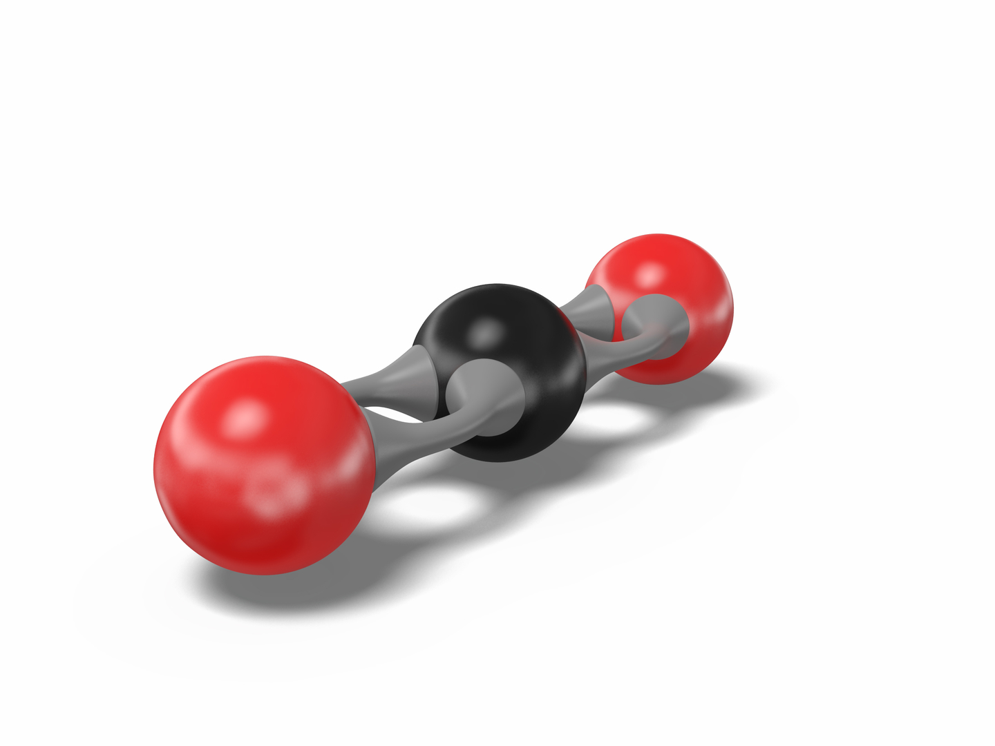 Kohlendioxid Molekülmodell CO2 3D-Modell - TurboSquid 1543637