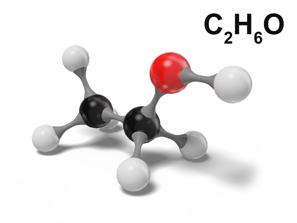 Ethanol molecule c2h6o modeled 3D model - TurboSquid 1543644