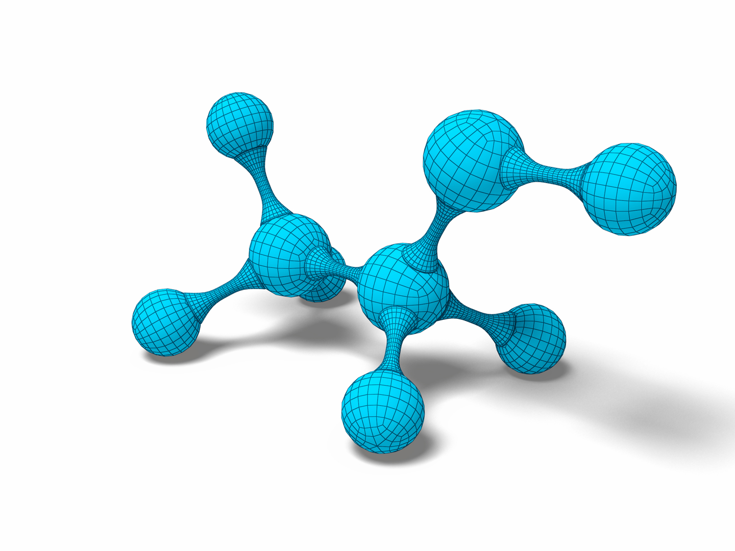 Ethanol molecule c2h6o modeled 3D model - TurboSquid 1543644