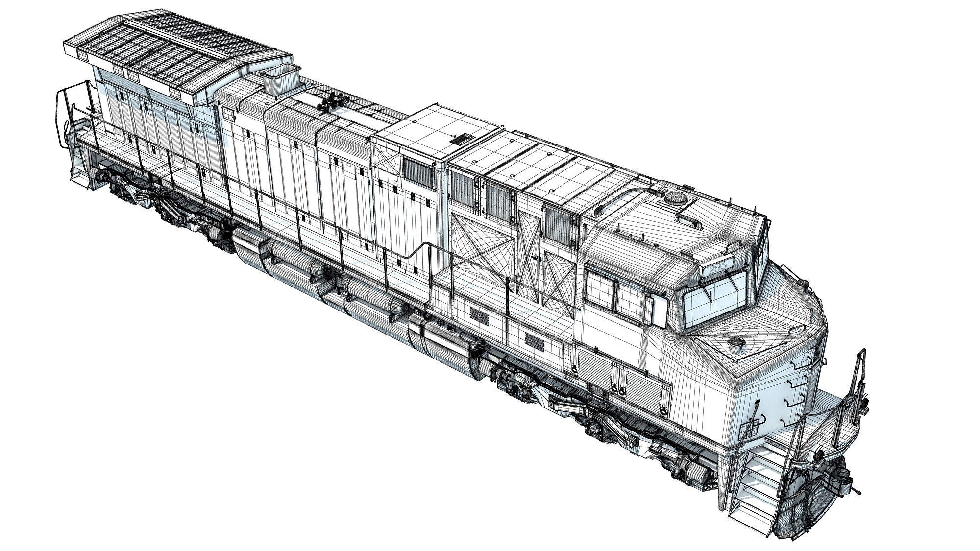Locomotive norfolk southern 3D - TurboSquid 1543726