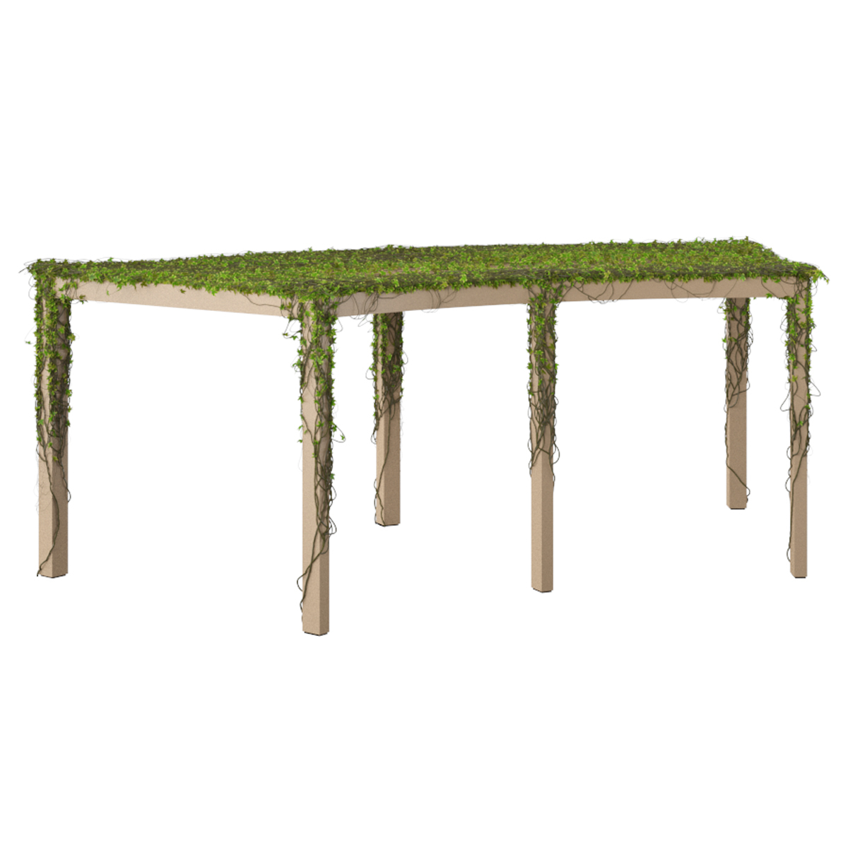 Garden arbor pergola ivy 3D model - TurboSquid 1543751