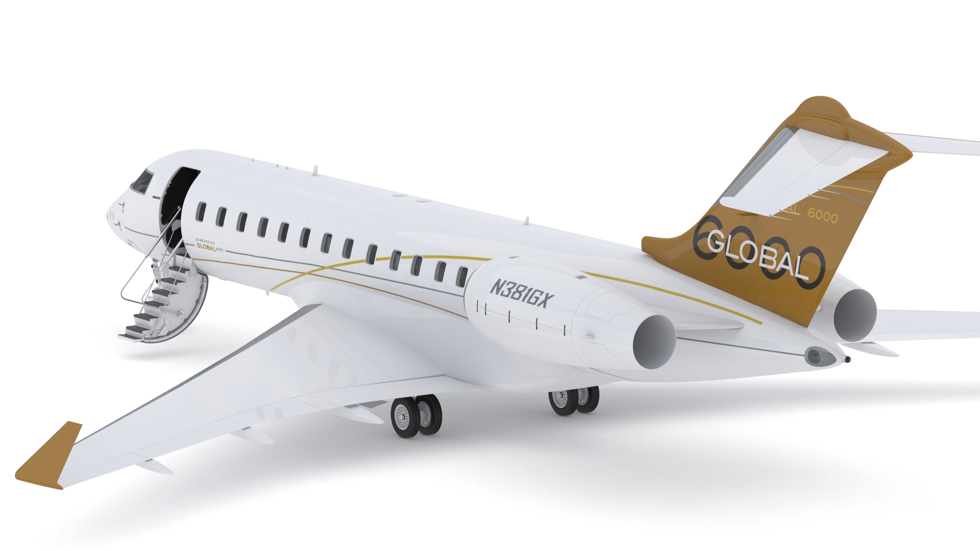 3D model bombardier global 6000 - TurboSquid 1543905