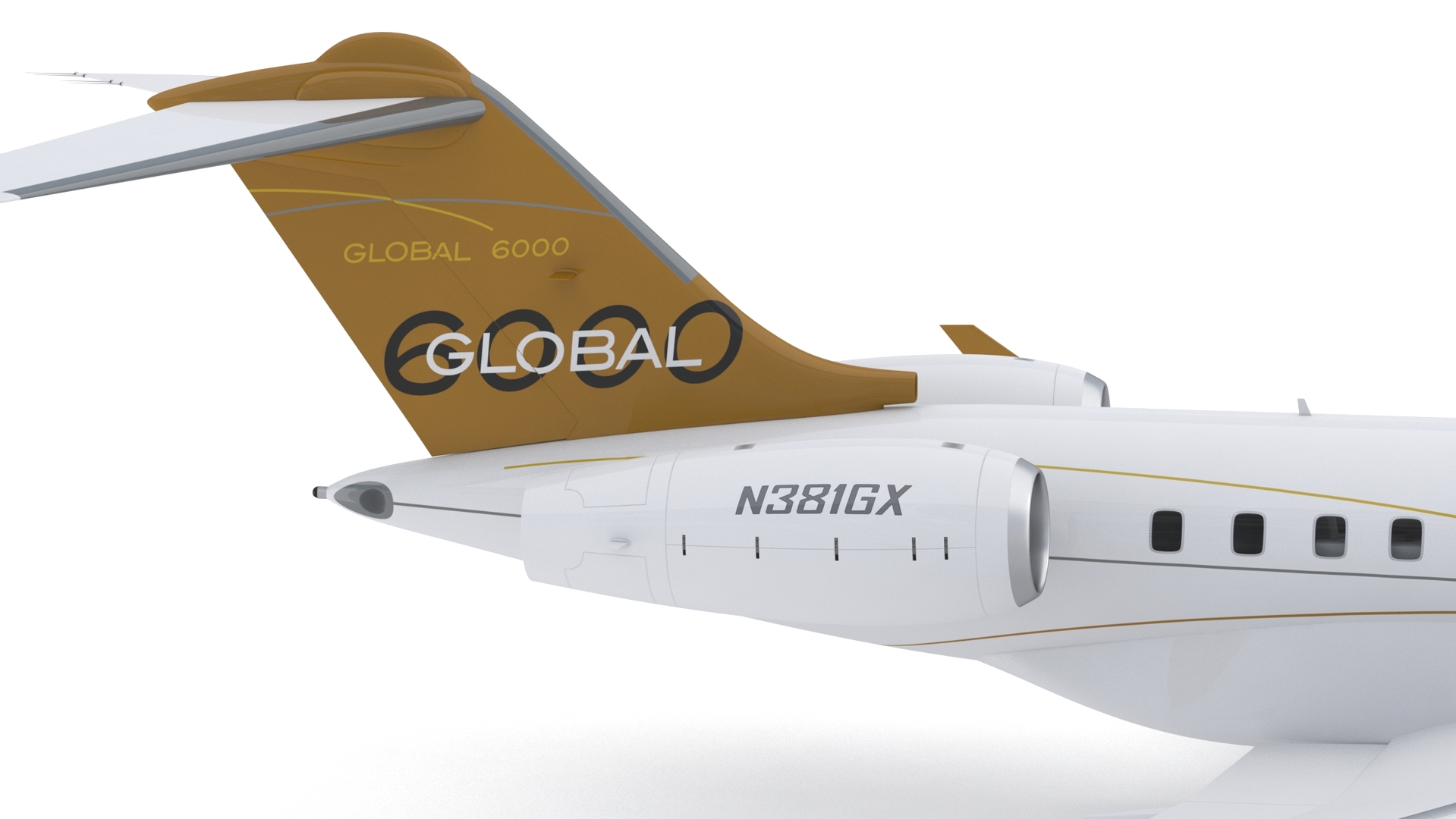 3D model bombardier global 6000 - TurboSquid 1543905