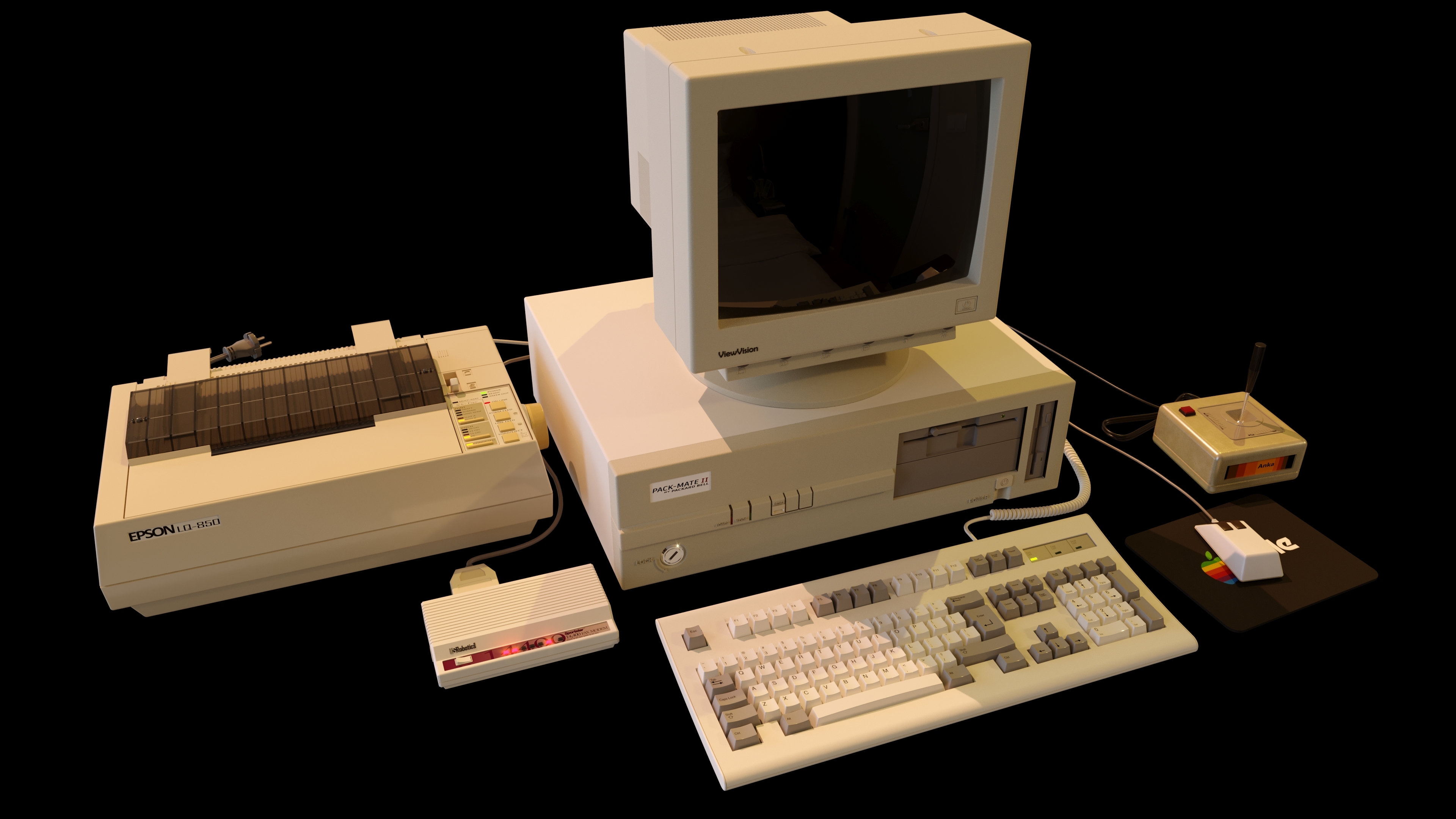 Vintage pc 7 1 3D model - TurboSquid 1543863
