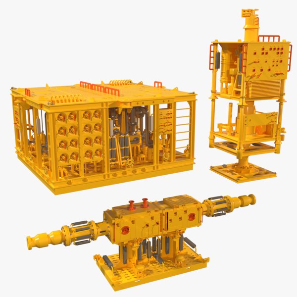 3D subsea manifold production - TurboSquid 1543815