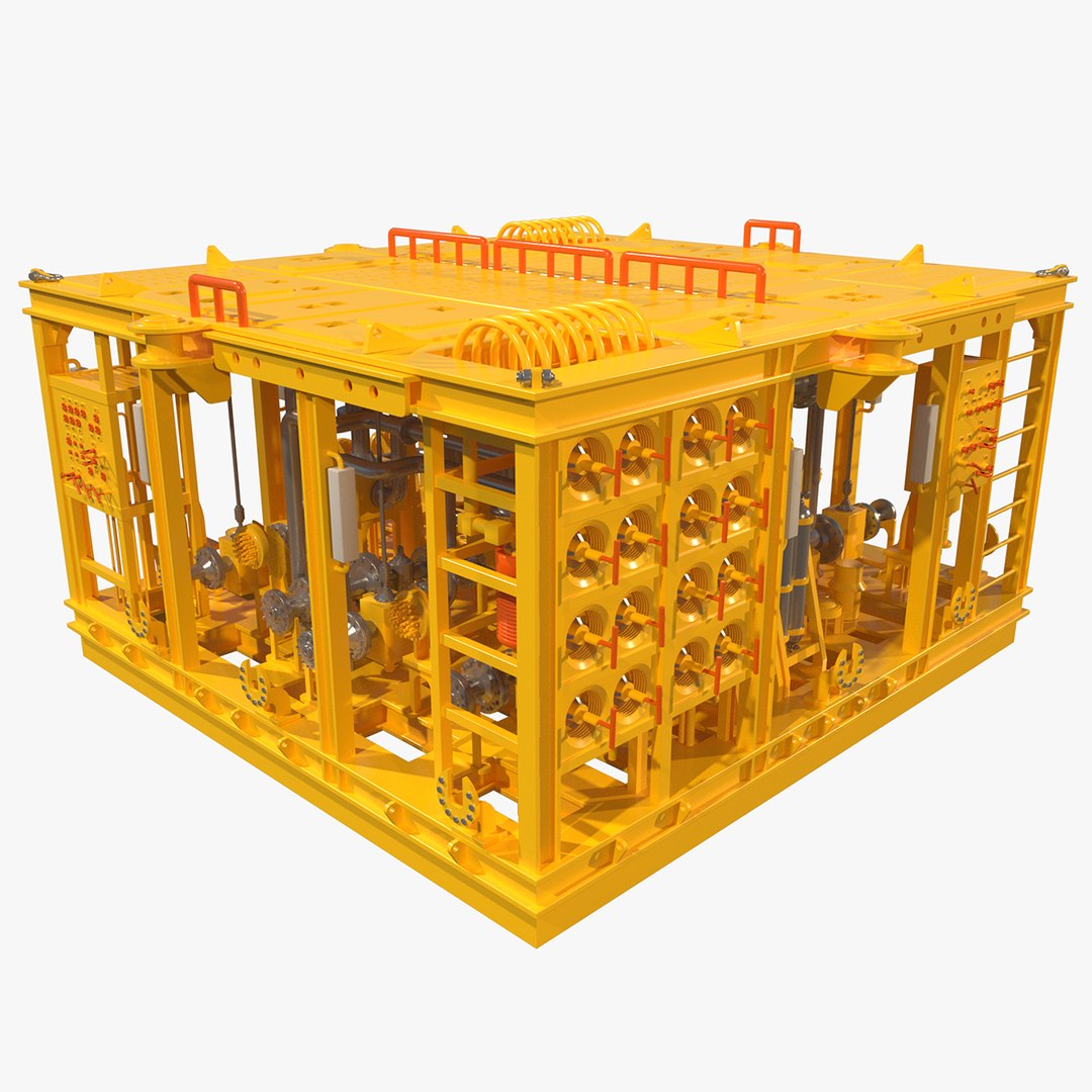 3D subsea manifold production - TurboSquid 1543815