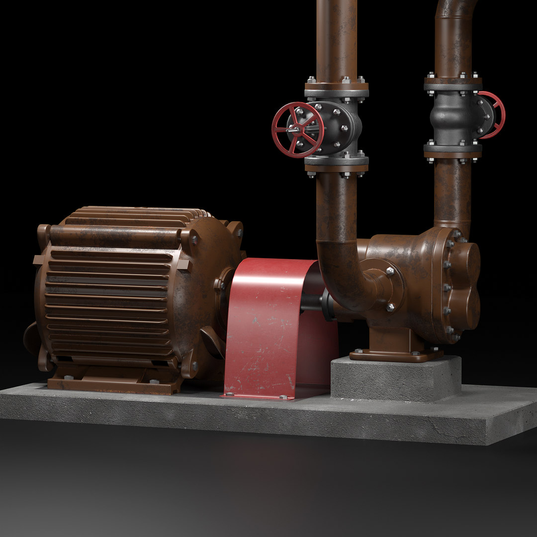 3D gear pump real looking model - TurboSquid 1543852