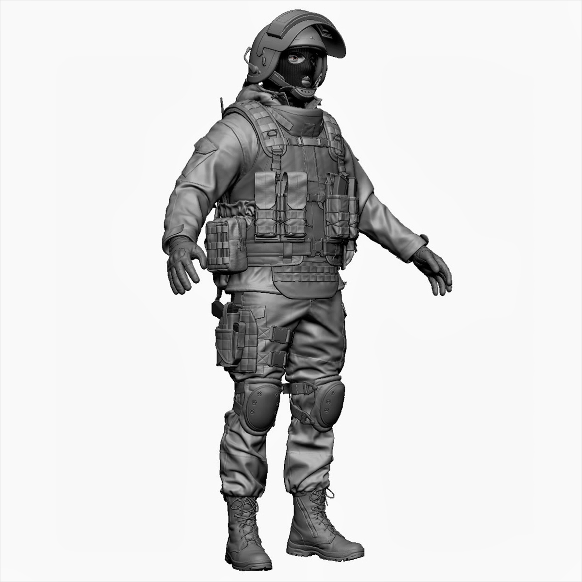 Russian special force soldier 3D model - TurboSquid 1543953