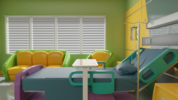 3D cartoon hospital room - TurboSquid 1544154