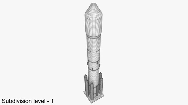 3D pslv rocket - TurboSquid 1544232