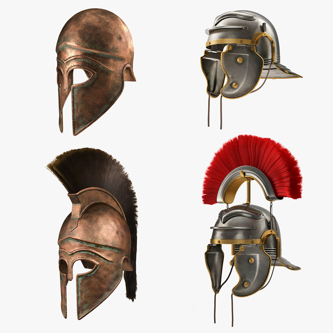 Gladiator helmets 3D - TurboSquid 1544593