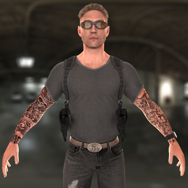 3D model rigged special agent 4k - TurboSquid 1542746