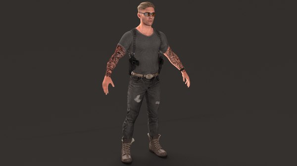 3D model rigged special agent 4k - TurboSquid 1542746