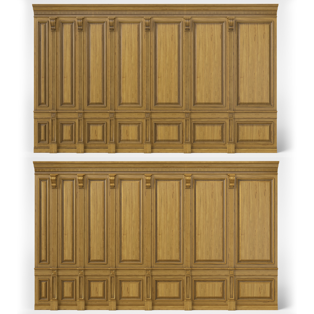 Wooden panels wood wall 3D model - TurboSquid 1544337