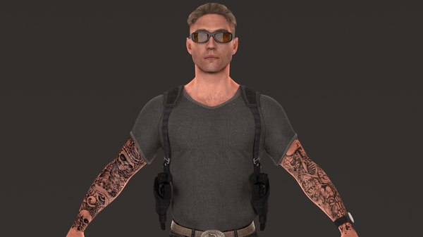 3D model rigged special agent 4k - TurboSquid 1542746
