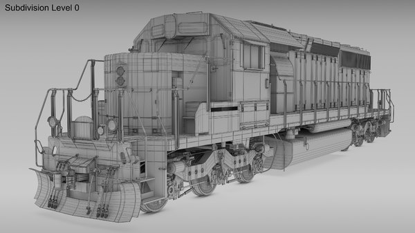 3D model locomotive sd40-2 cn sd40 - TurboSquid 1544766