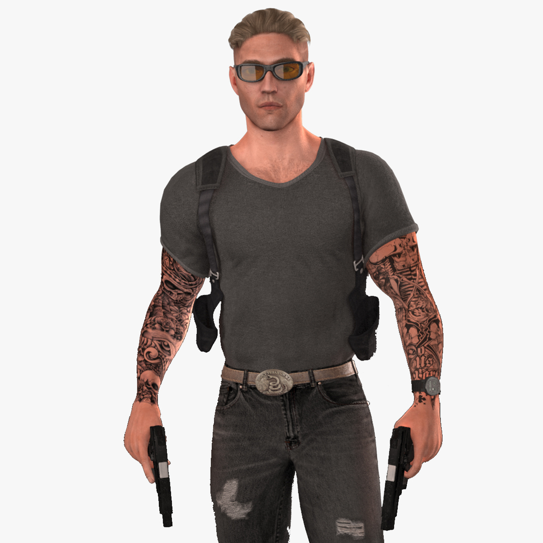 3D model rigged special agent 4k - TurboSquid 1542746