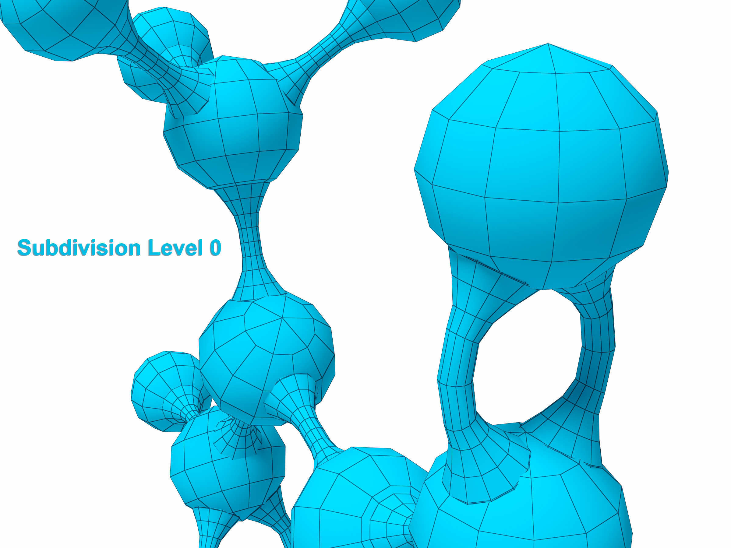 Caffeine molecule c8h10n4o2 modeled 3D model - TurboSquid 1544373