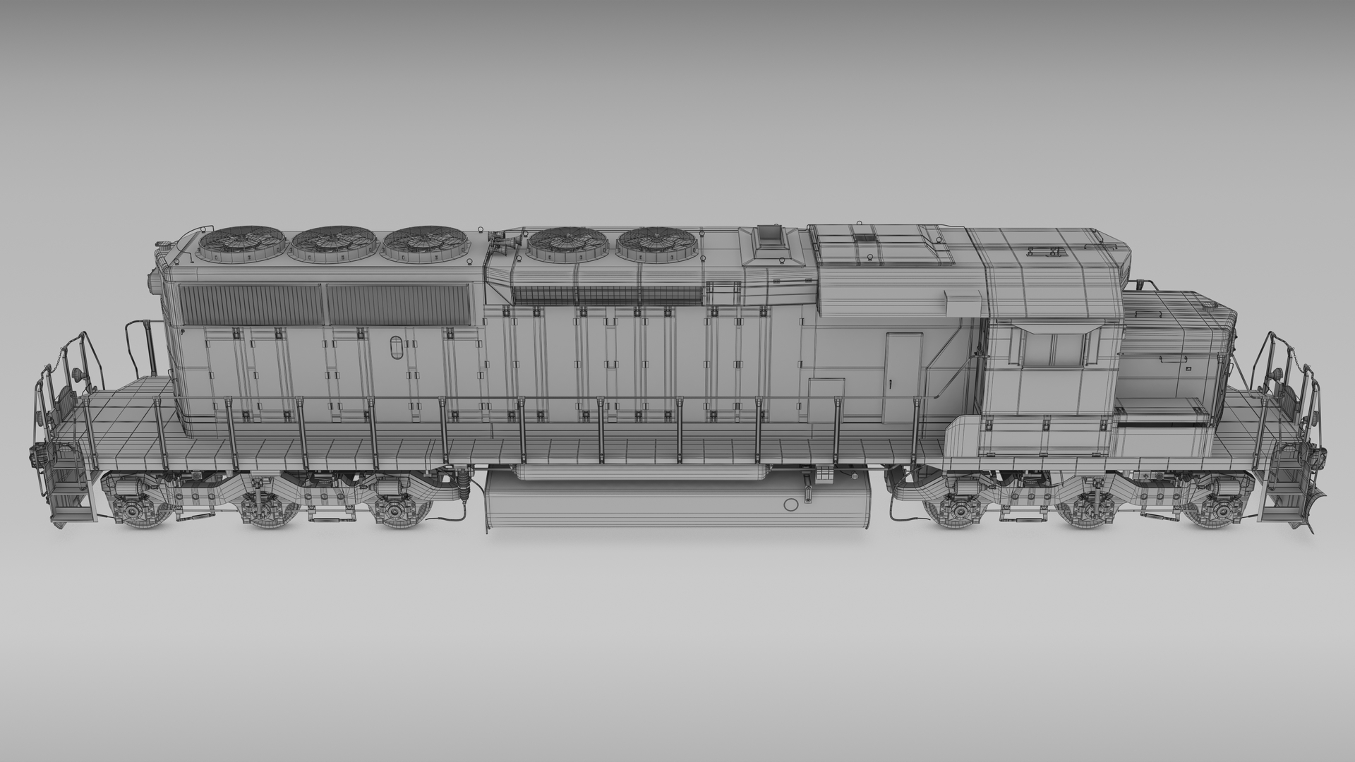 3D model locomotive sd40-2 cn sd40 - TurboSquid 1544766