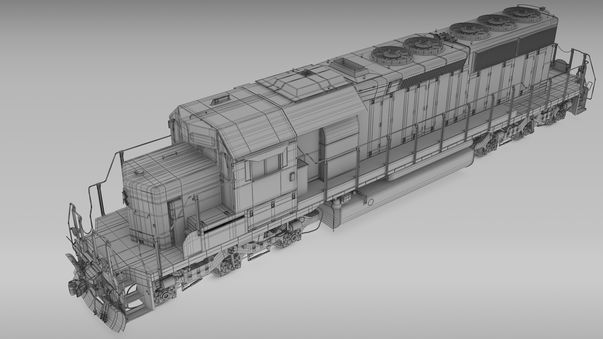 3D model locomotive sd40-2 cn sd40 - TurboSquid 1544766