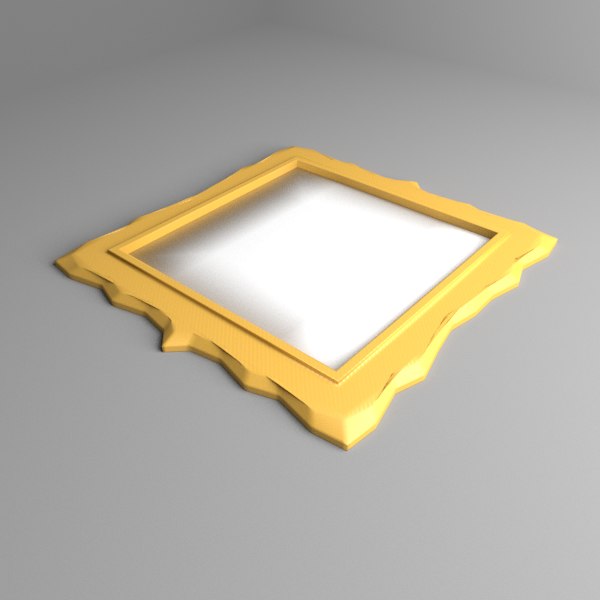 Square picture frame 3D model - TurboSquid 1544489