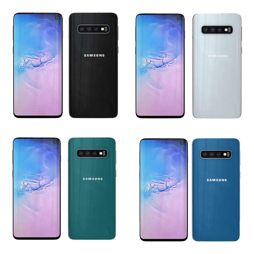 Samsung s10 colors 3D model - TurboSquid 1544749