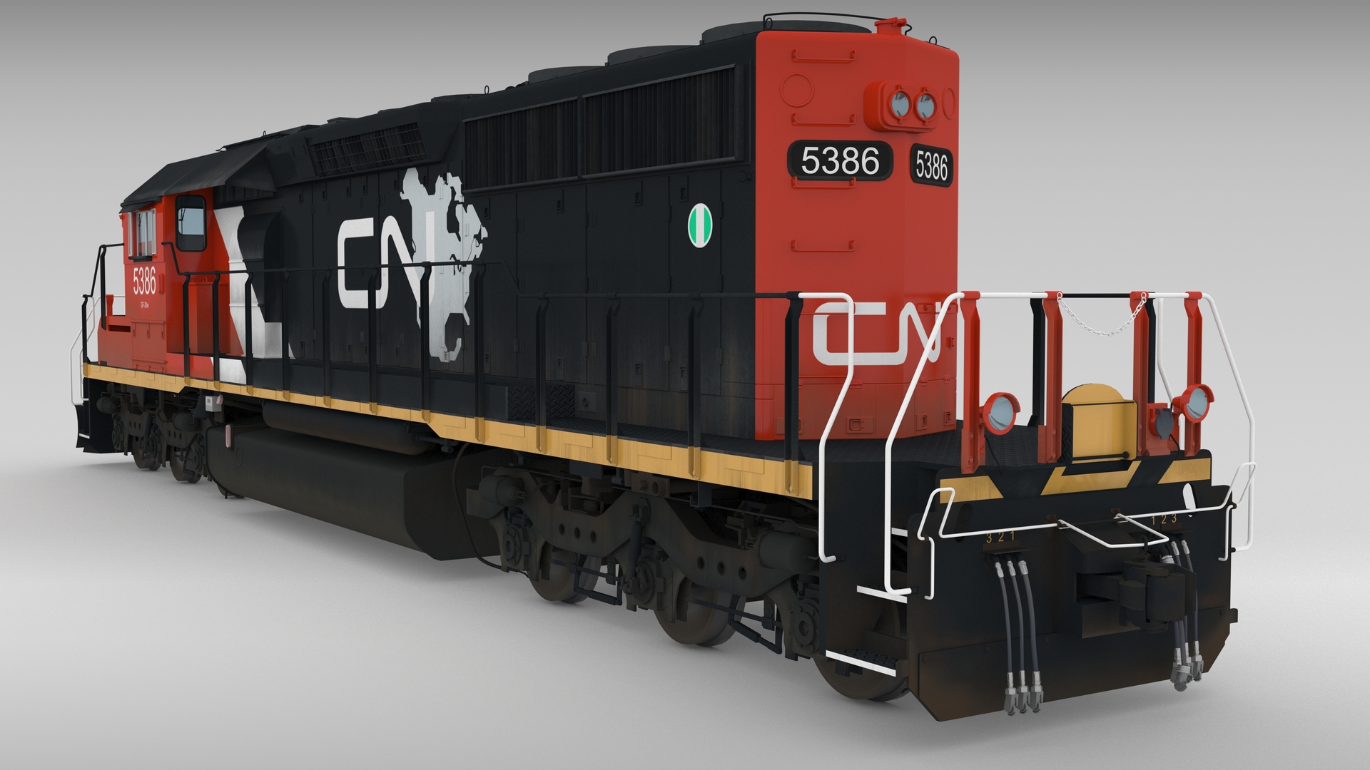 3D model locomotive sd40-2 cn sd40 - TurboSquid 1544766