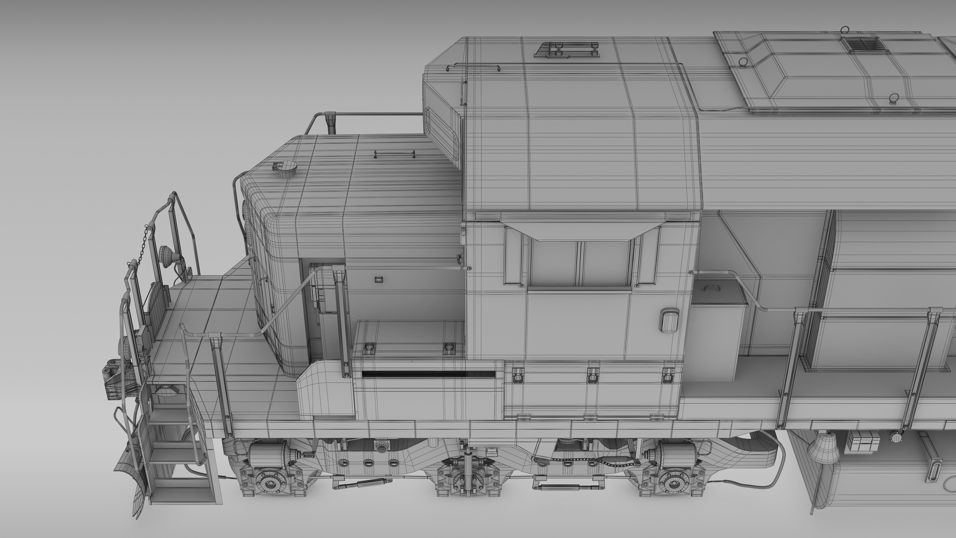3D model locomotive sd40-2 cn sd40 - TurboSquid 1544766