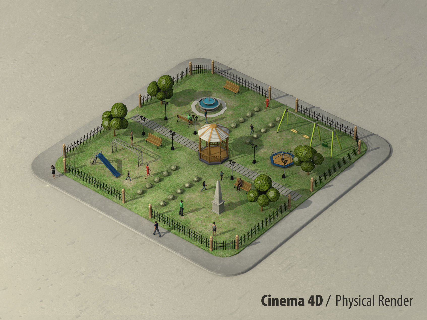 urban park obj