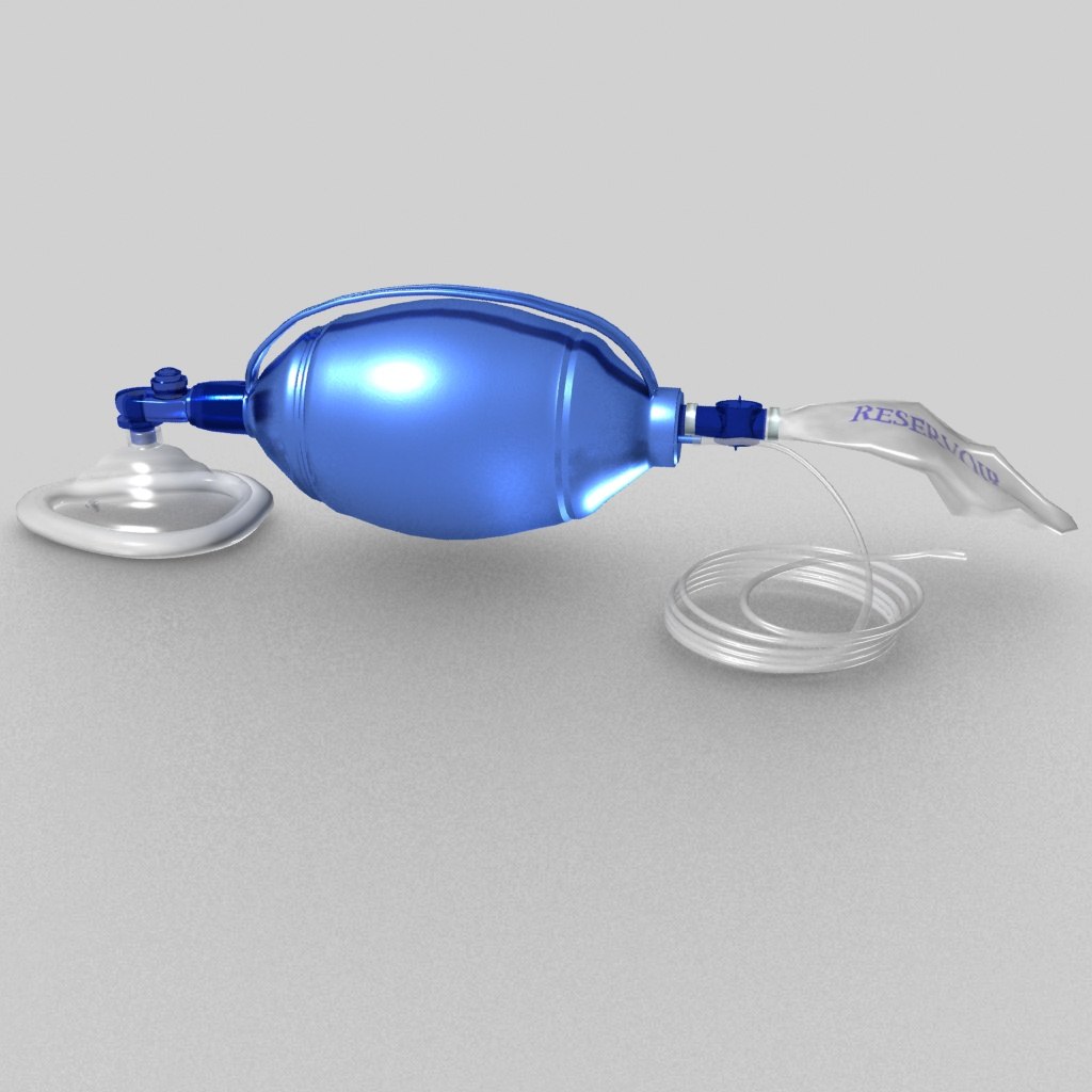 3D bag valve mask - TurboSquid 1544918