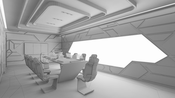 3D sci-fi conference room games - TurboSquid 1545051