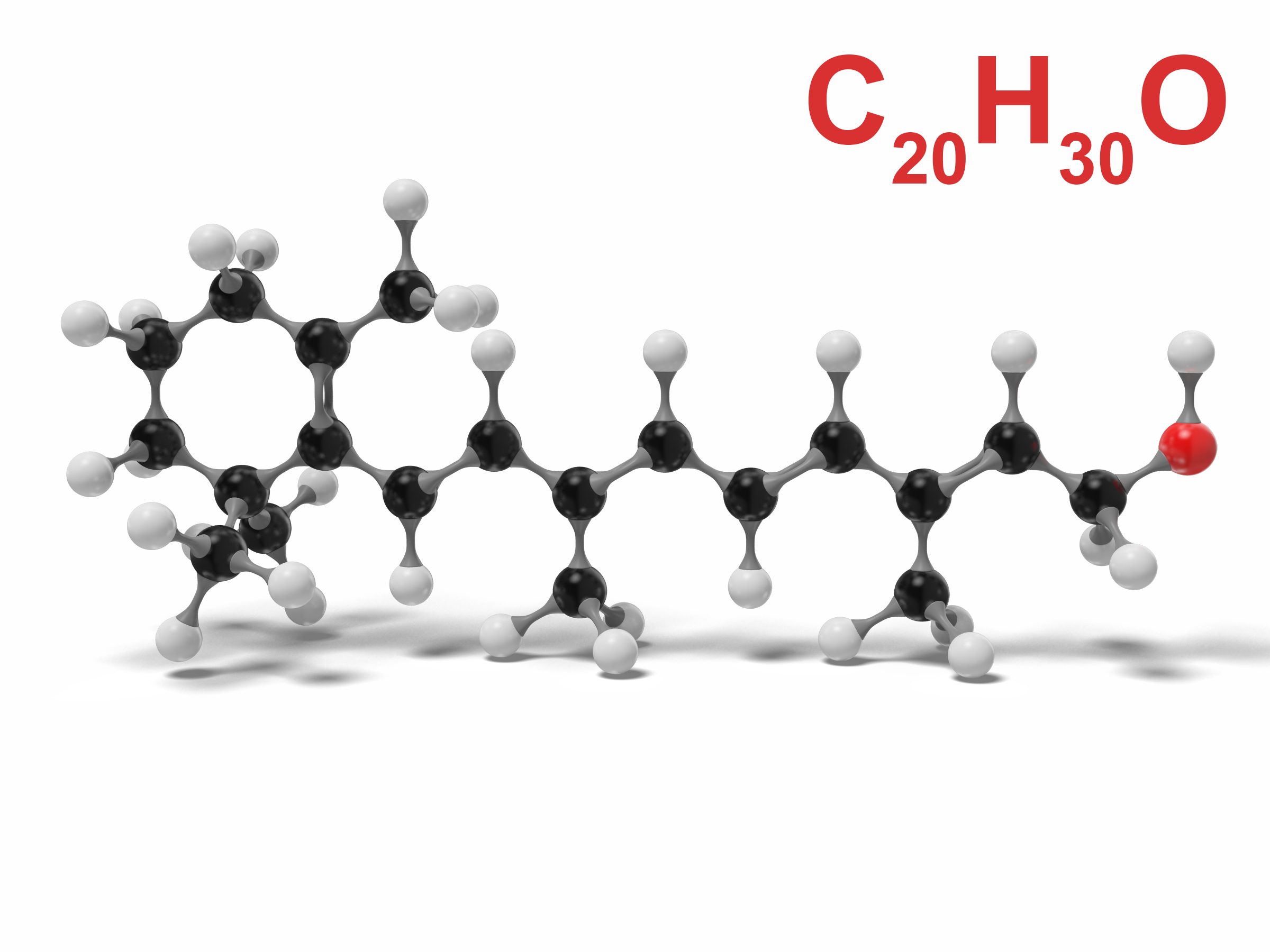 Modelo 3D Retinol Molecular C20H30O Vitamina A Modelo 3D - TurboSquid ...