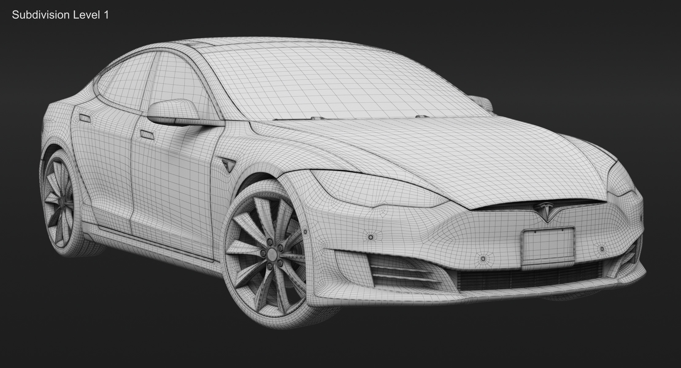 3D tesla s p100d model - TurboSquid 1543330