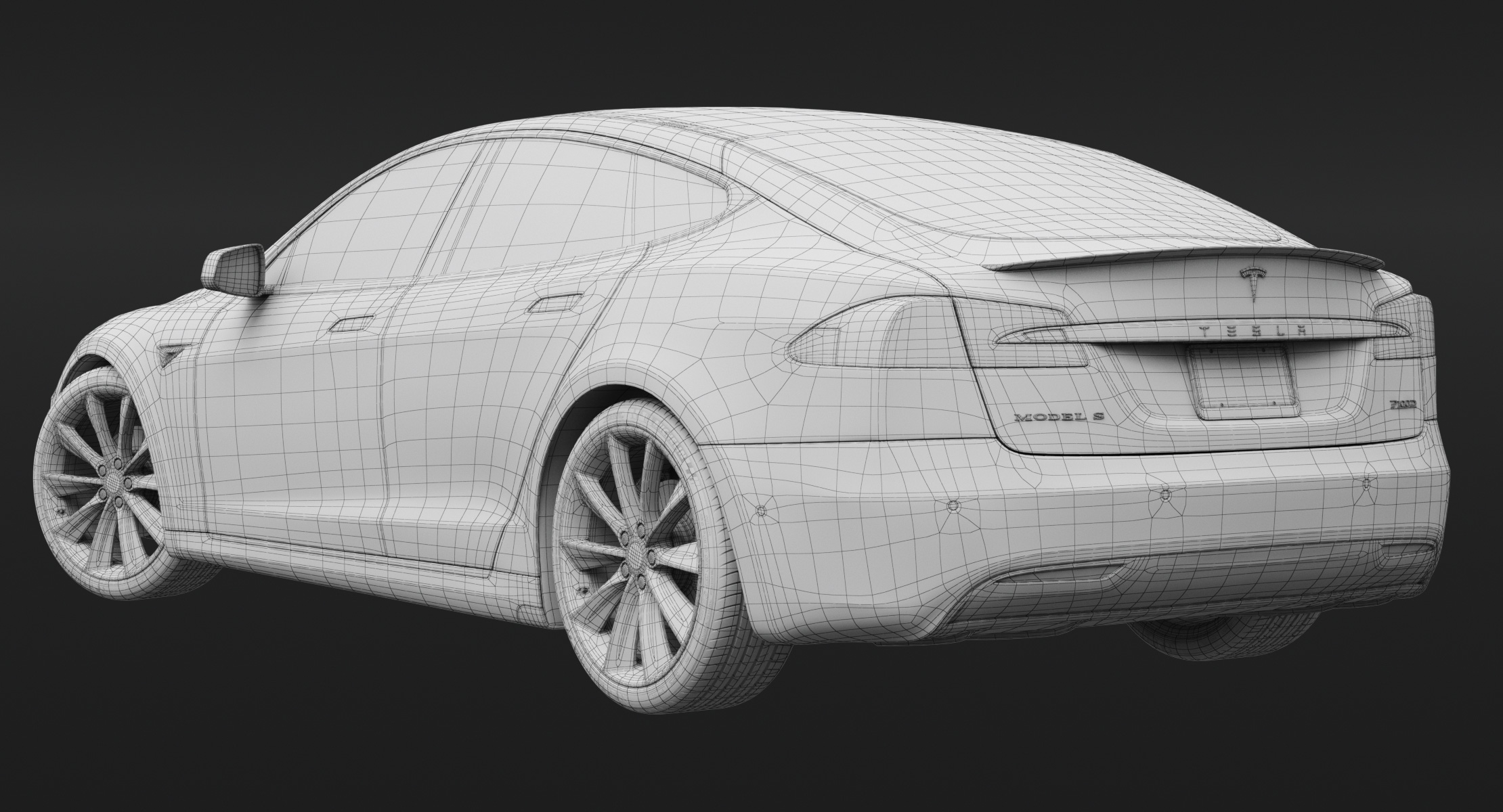 3D tesla s p100d model - TurboSquid 1543330