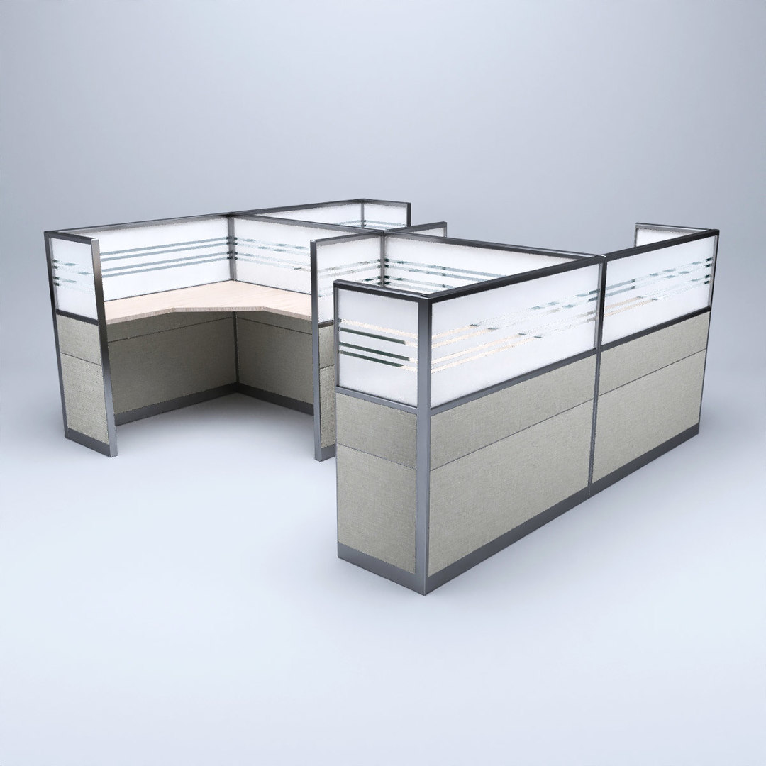 3D model cubicle office - TurboSquid 1545293