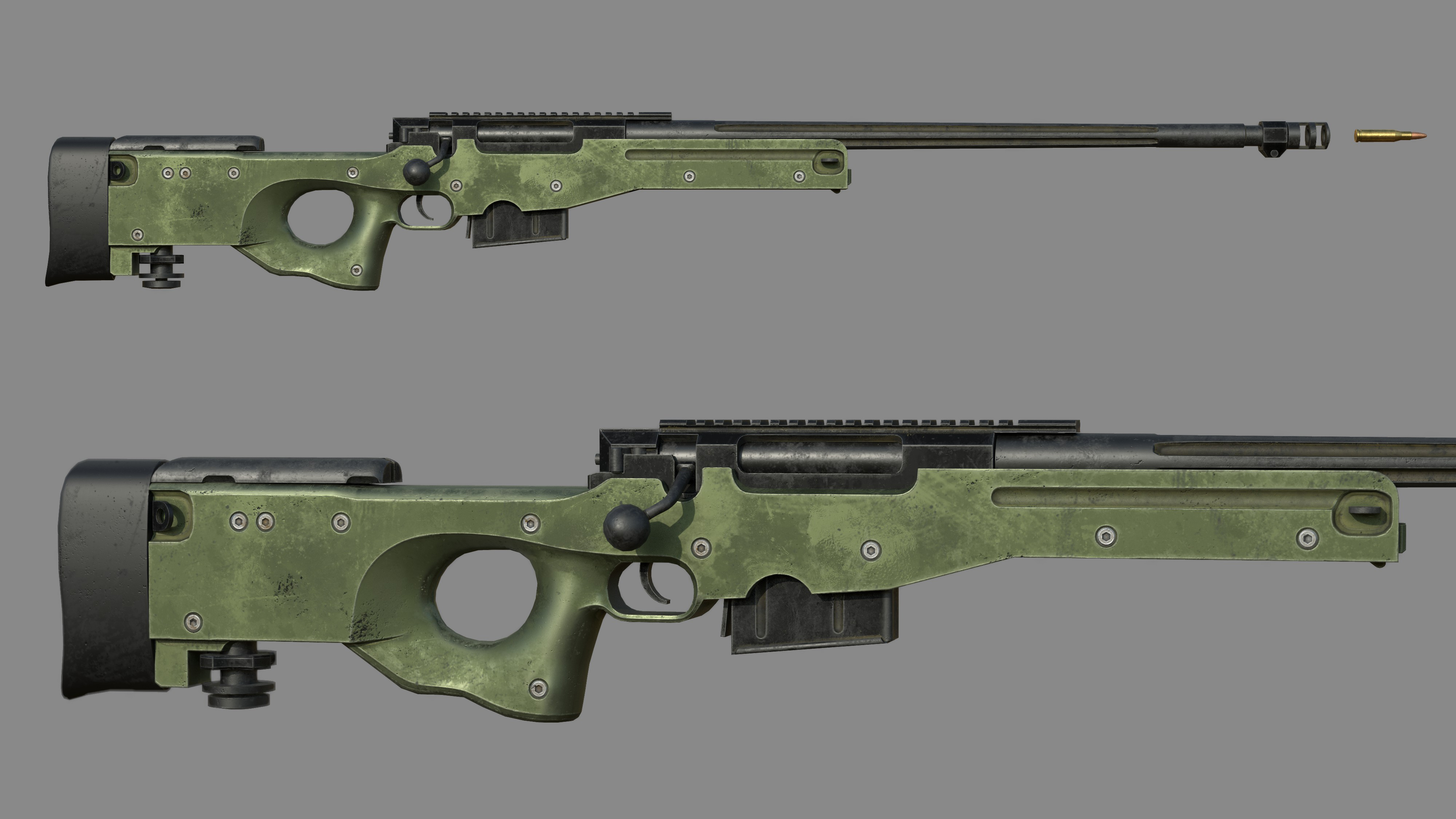 3D weapon - awm included - TurboSquid 1533255